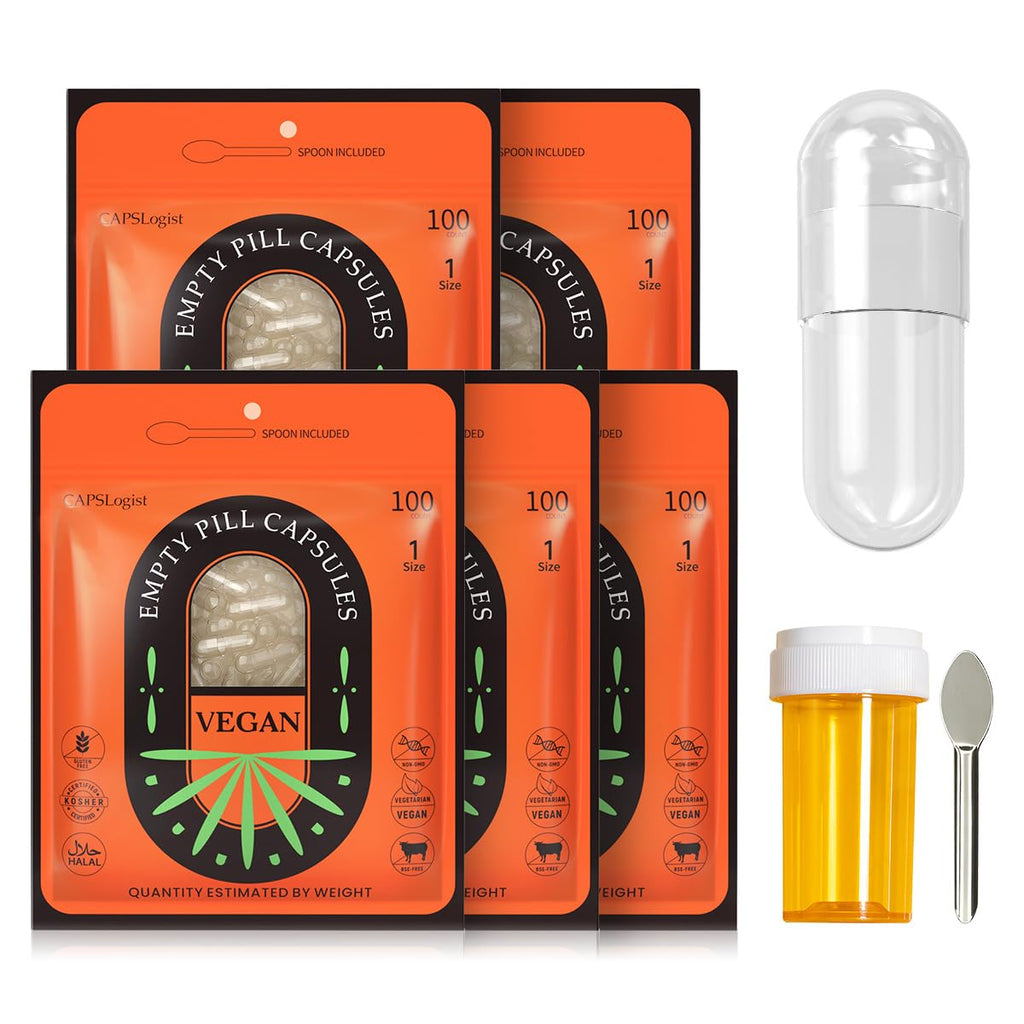 clear vegan empty capsules for supplements