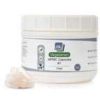 clear vegan empty capsules size 1