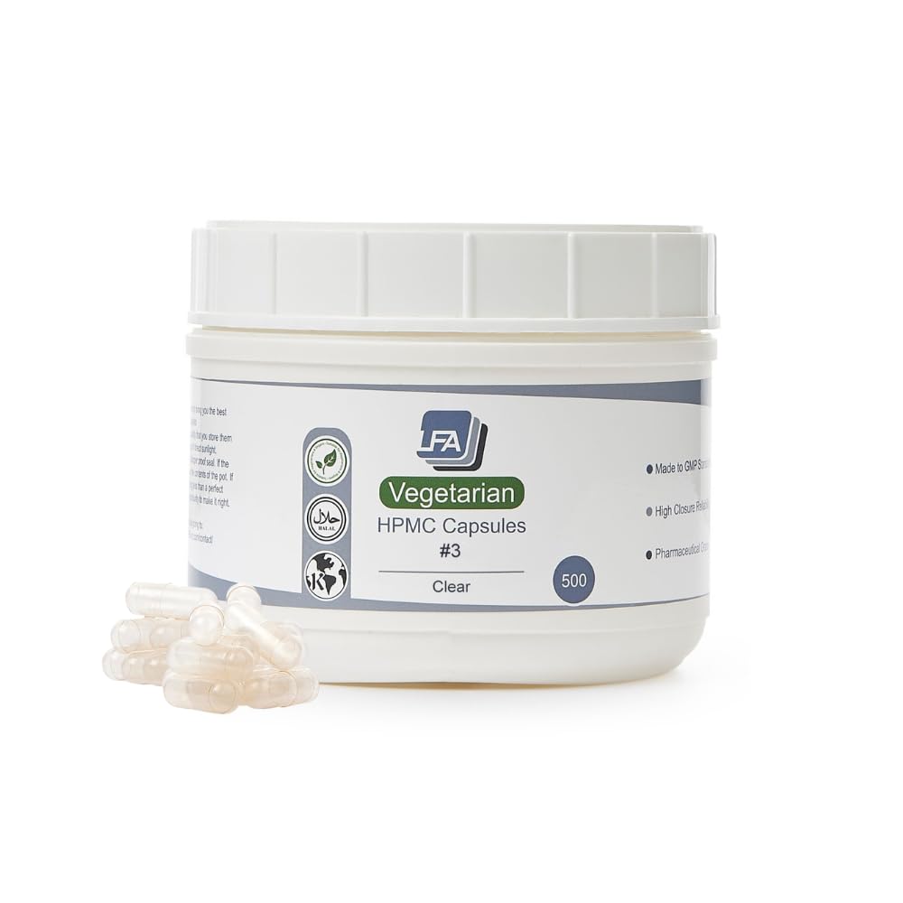 clear vegan empty capsules size 3