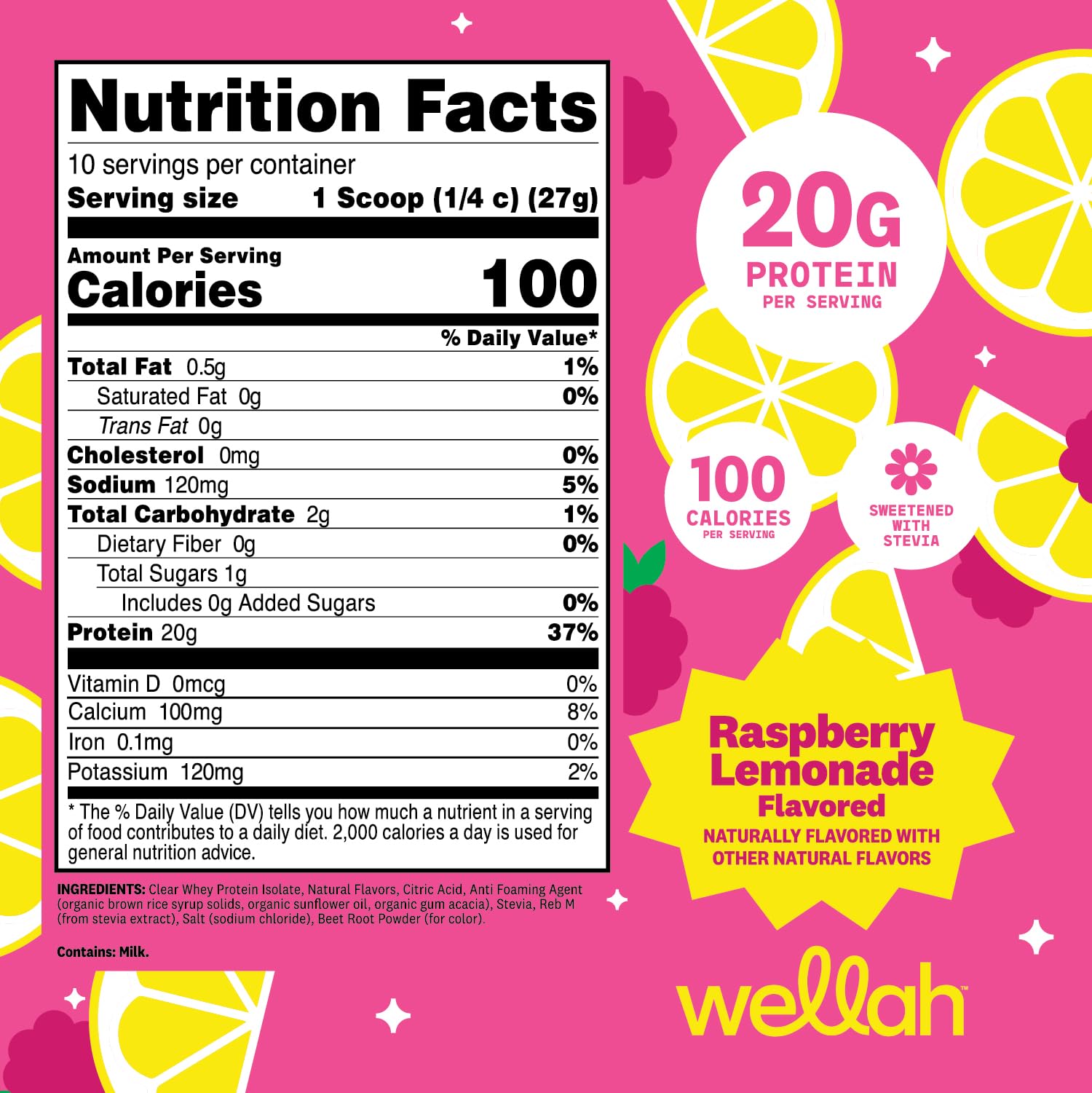 clear whey protein isolate powder