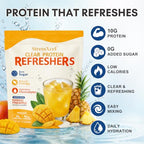 Clear whey protein powder for hydration