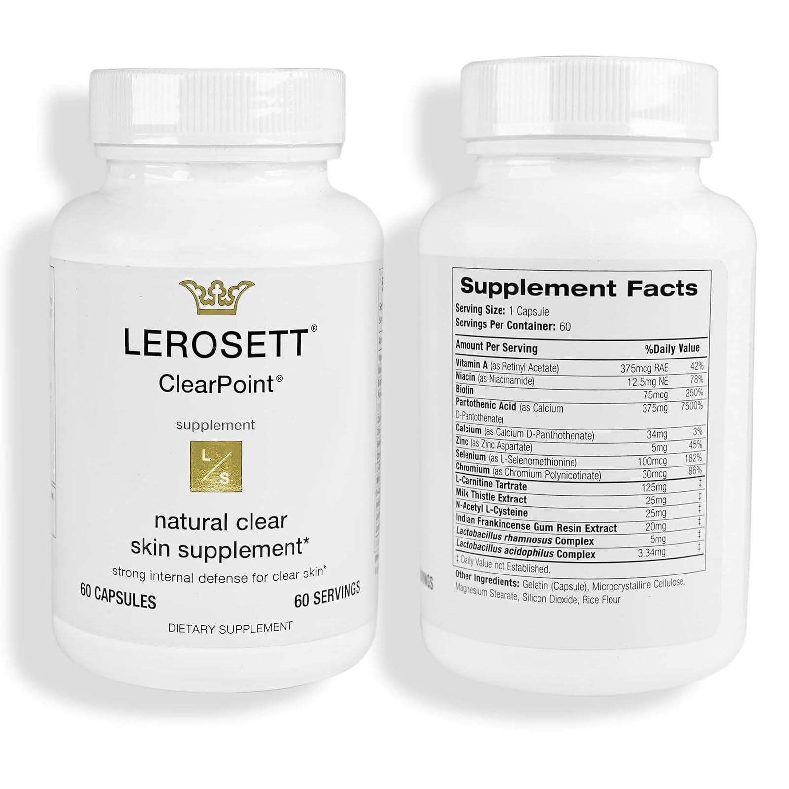 ClearPoint multivitamin for clear skin