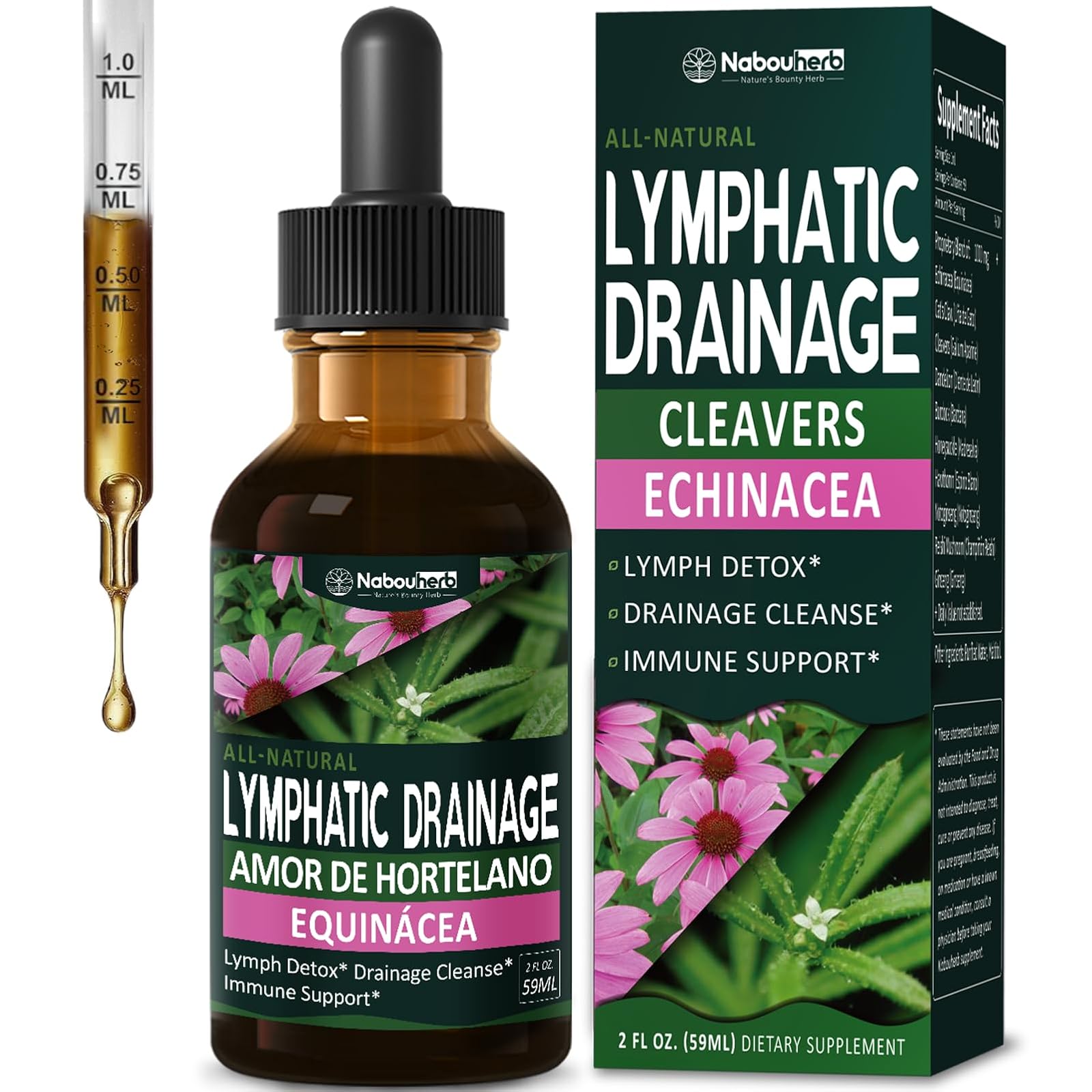 Cleavers Echinacea drops for immunity