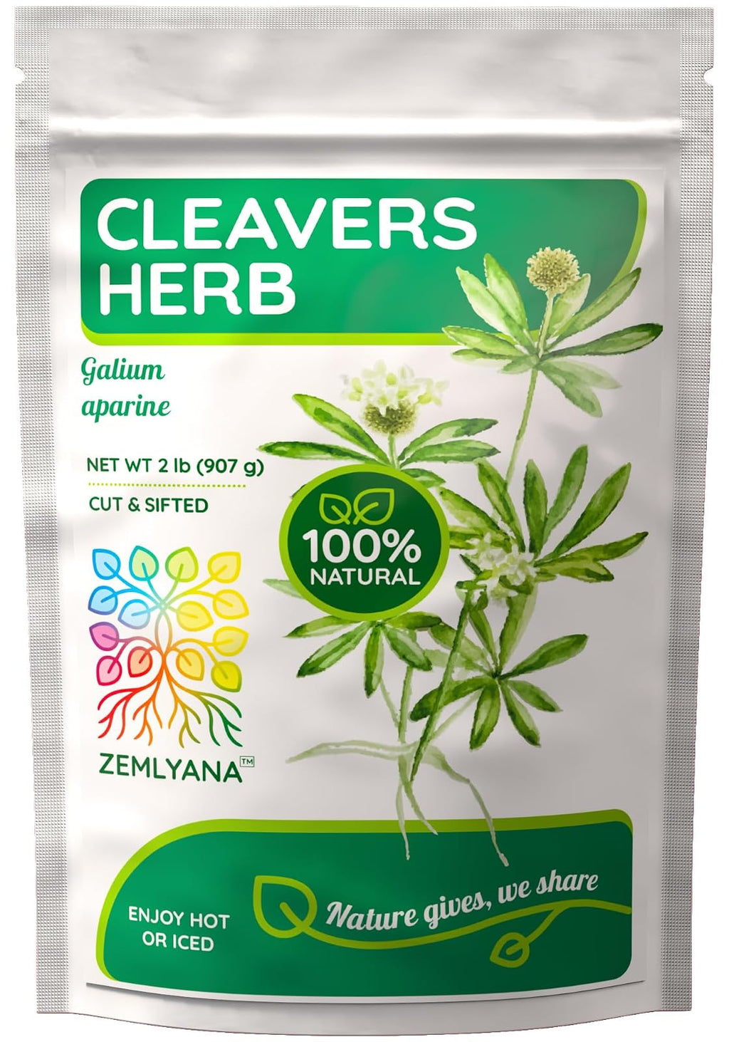 Cleavers Herb dried loose leaf tea
