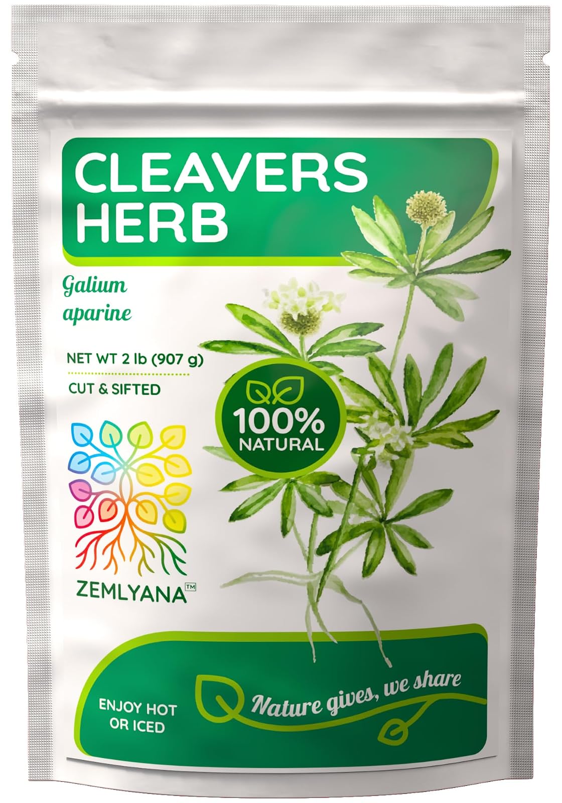Cleavers Herb dried loose leaf tea