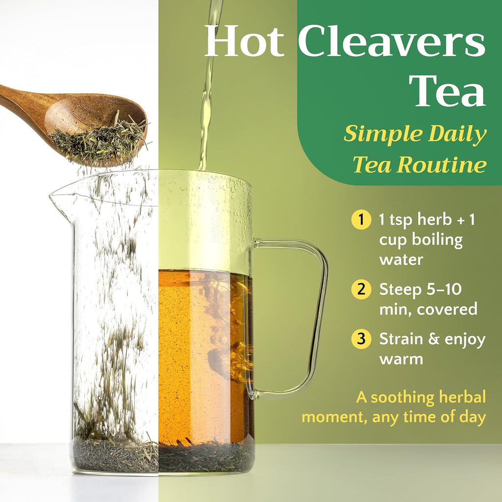 cleavers herb tea for detox