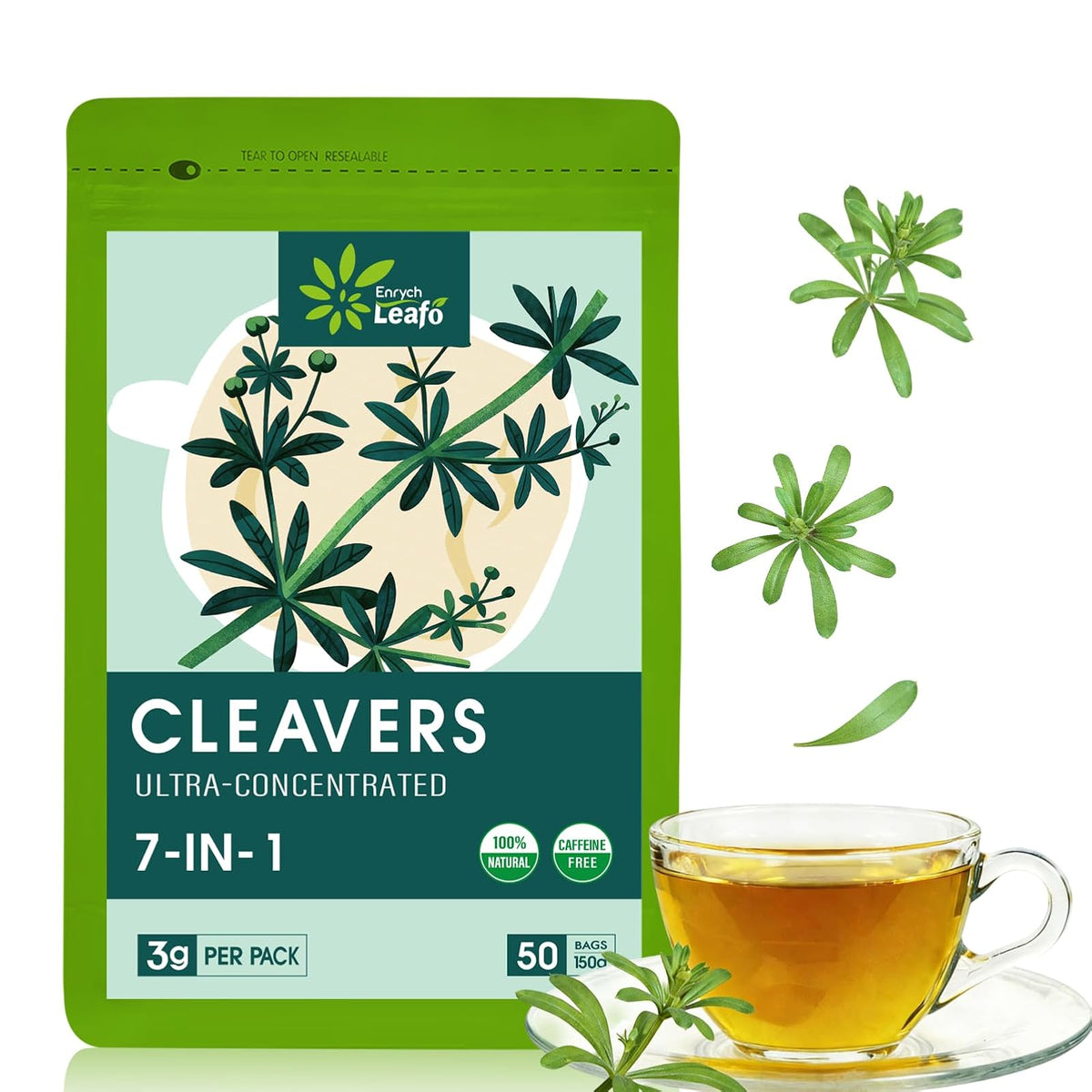 cleavers herb tea for wellness