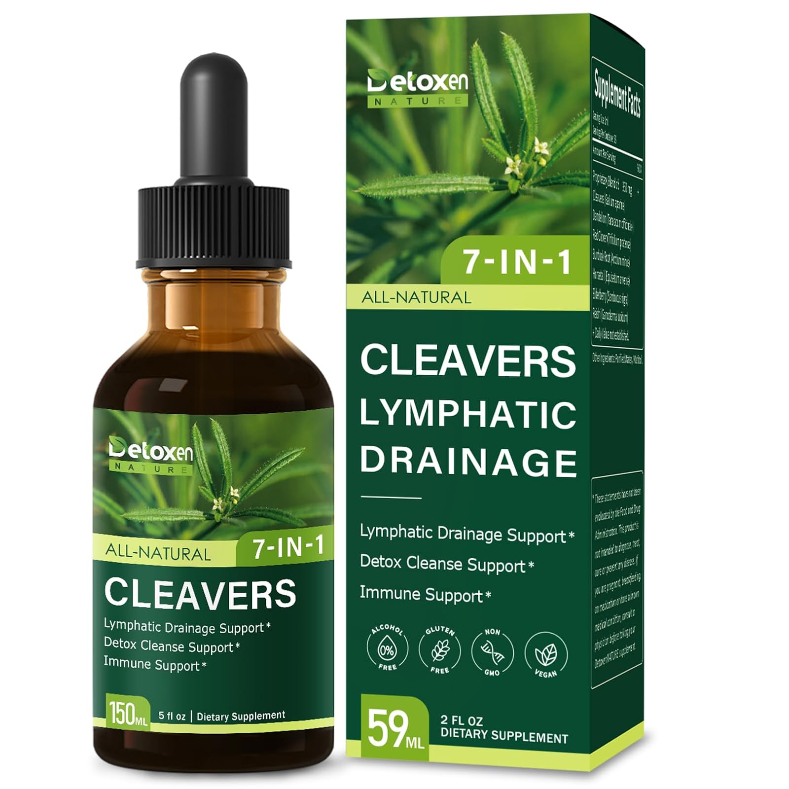 Cleavers lymphatic drainage herbal tincture