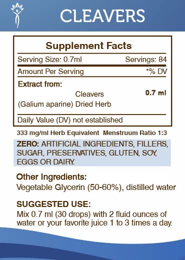 cleavers tincture for wellness