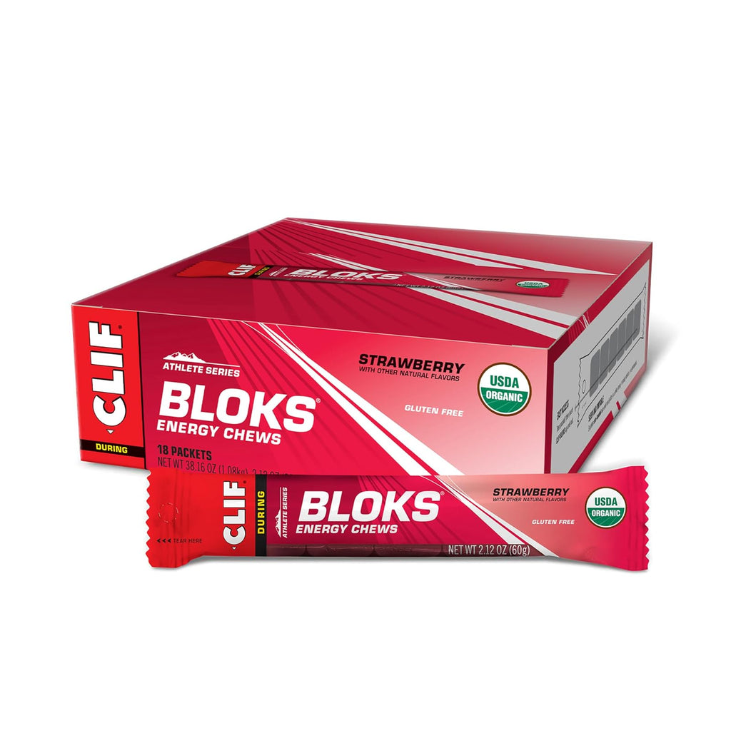CLIF BLOKS energy chews strawberry flavour