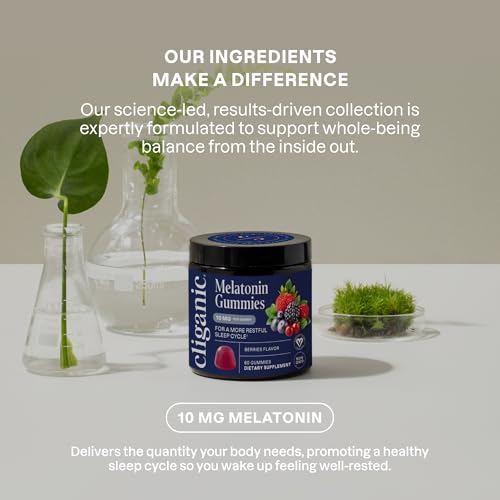 Cliganic melatonin gummies for relaxation