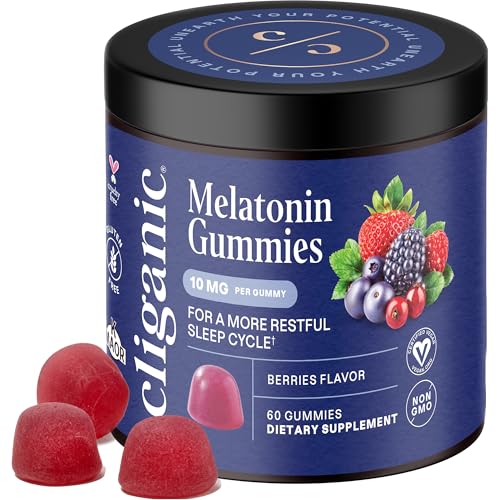 Cliganic melatonin gummies for restful sleep