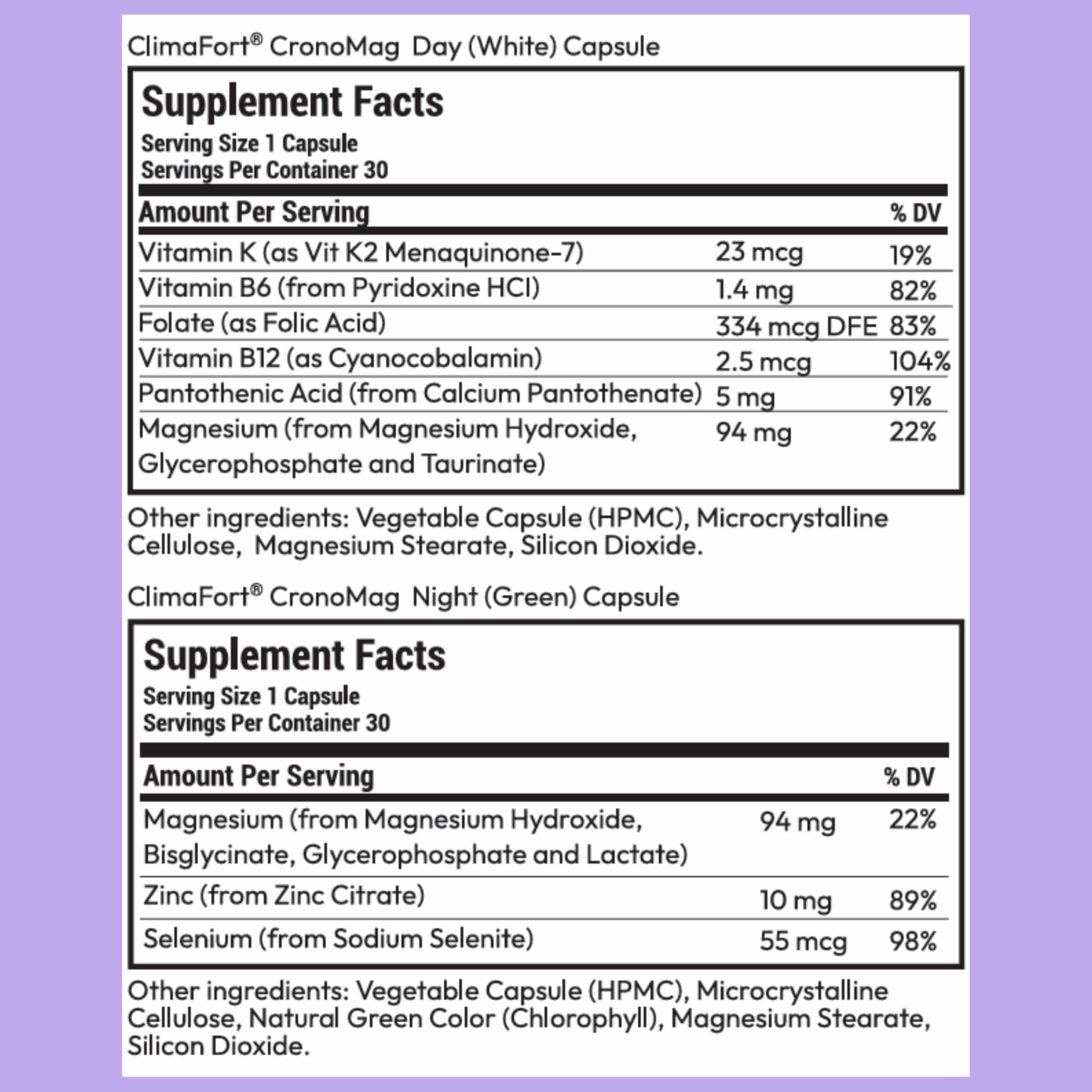 ClimaFort CronoMag magnesium for daily vitality