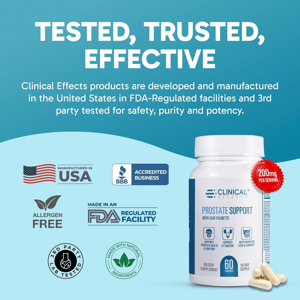 Clinical Effects prostate health formula