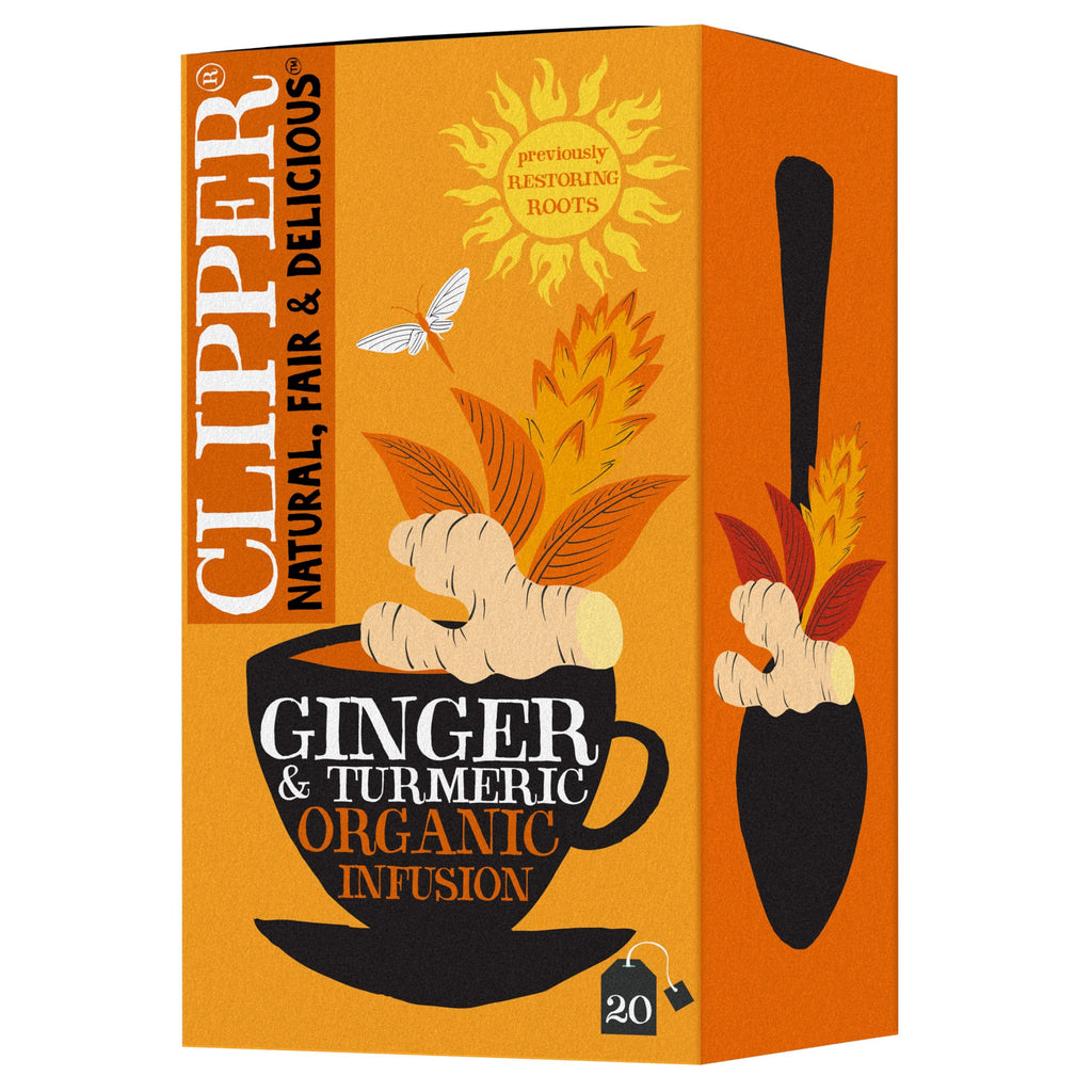 Clipper ginger tea for wellness