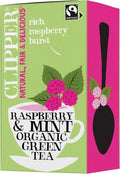 Clipper green tea with raspberry
