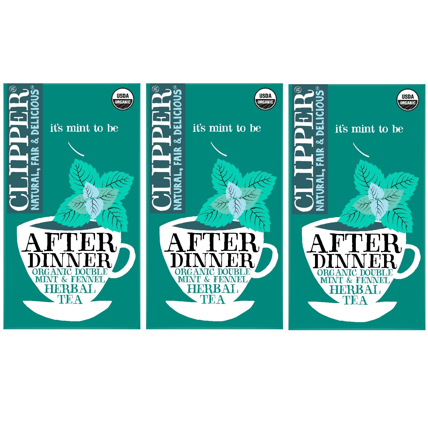 Clipper organic mint herbal tea bags