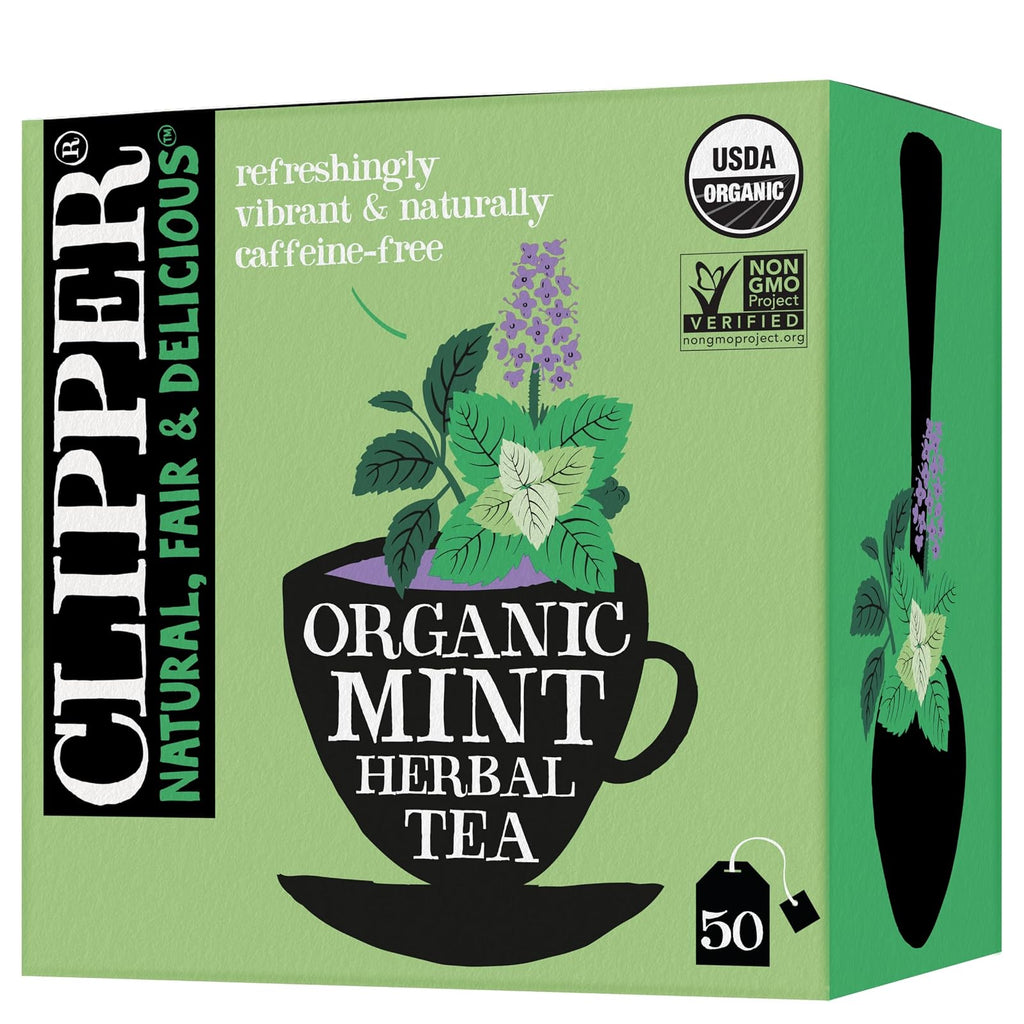 Clipper organic mint herbal tea bags
