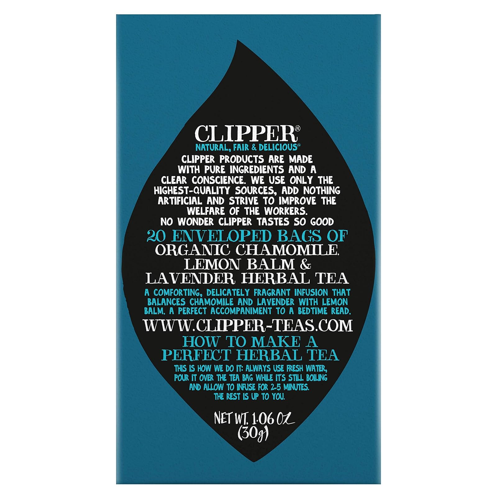 Clipper tea for restful sleep