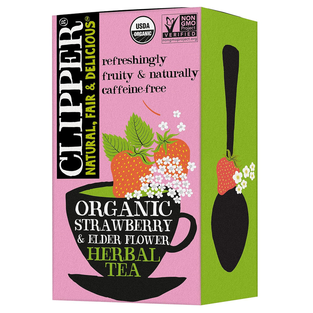 Clipper Tea Strawberry Elderflower herbal infusion