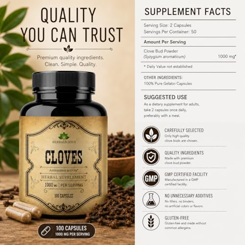 Cloves capsules for healthy bones