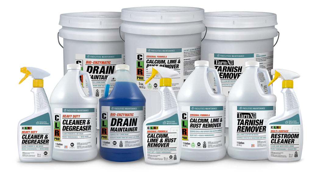 CLR calcium remover for showerheads
