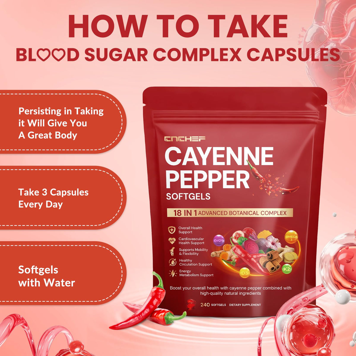 CNCHEF cayenne pepper supplement