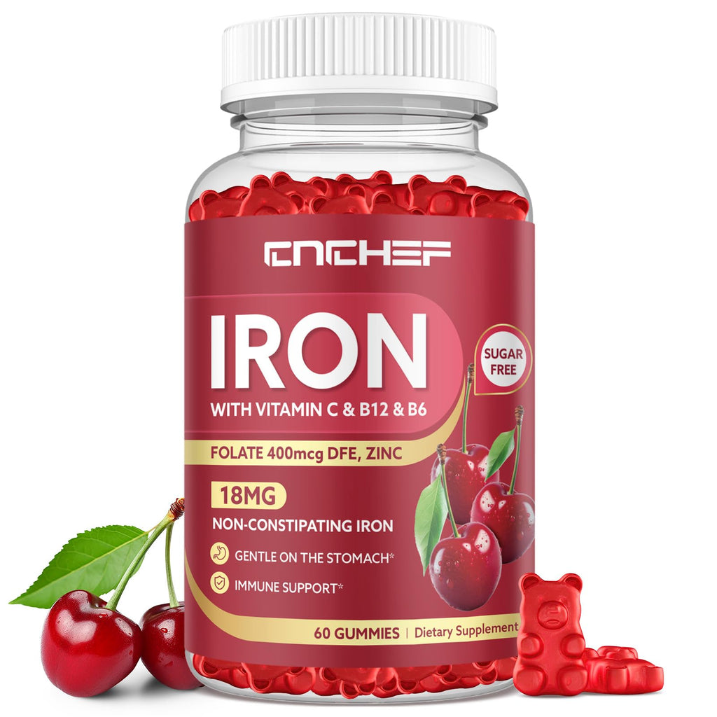 CNCHEF iron supplement gummies for energy