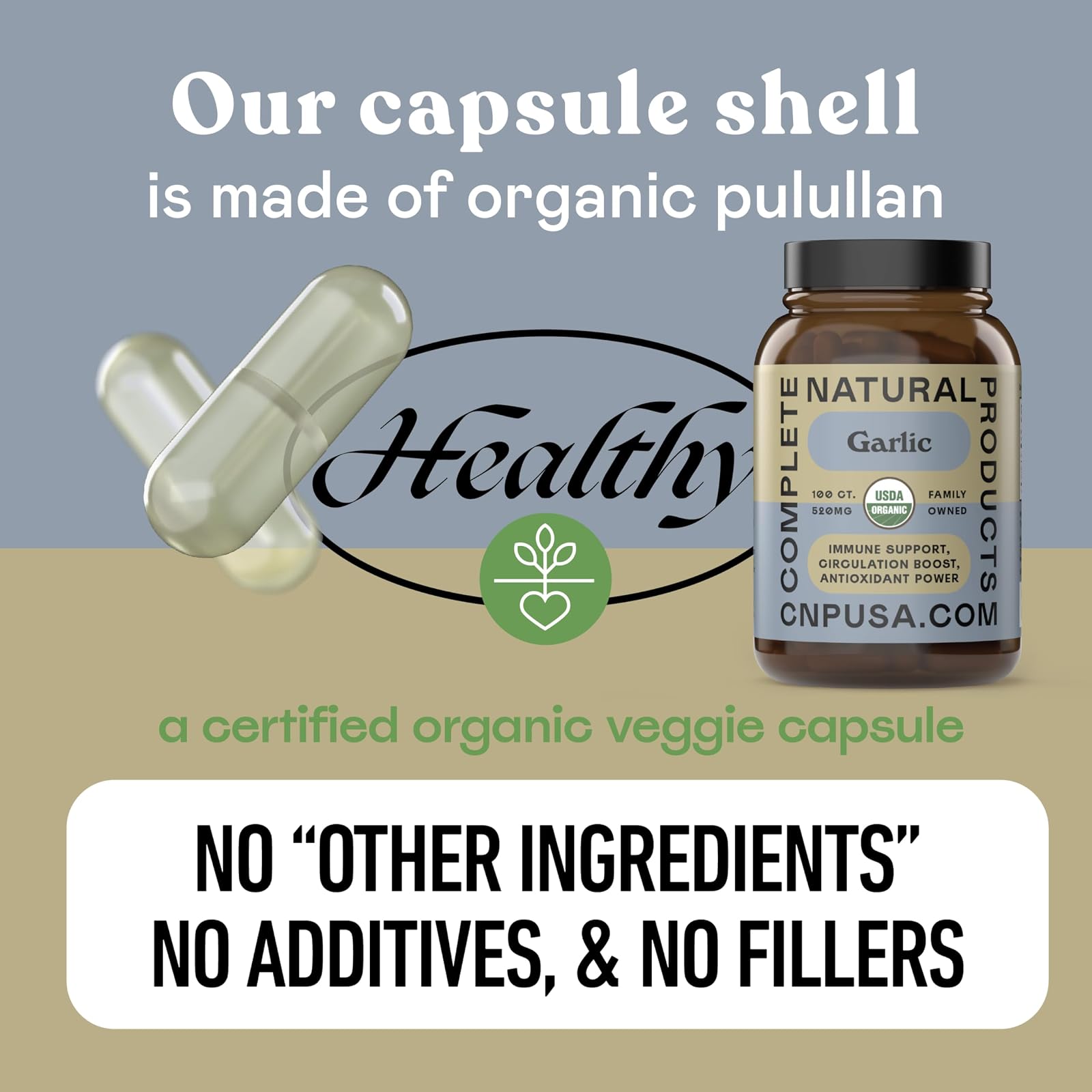CNP garlic capsules for heart health