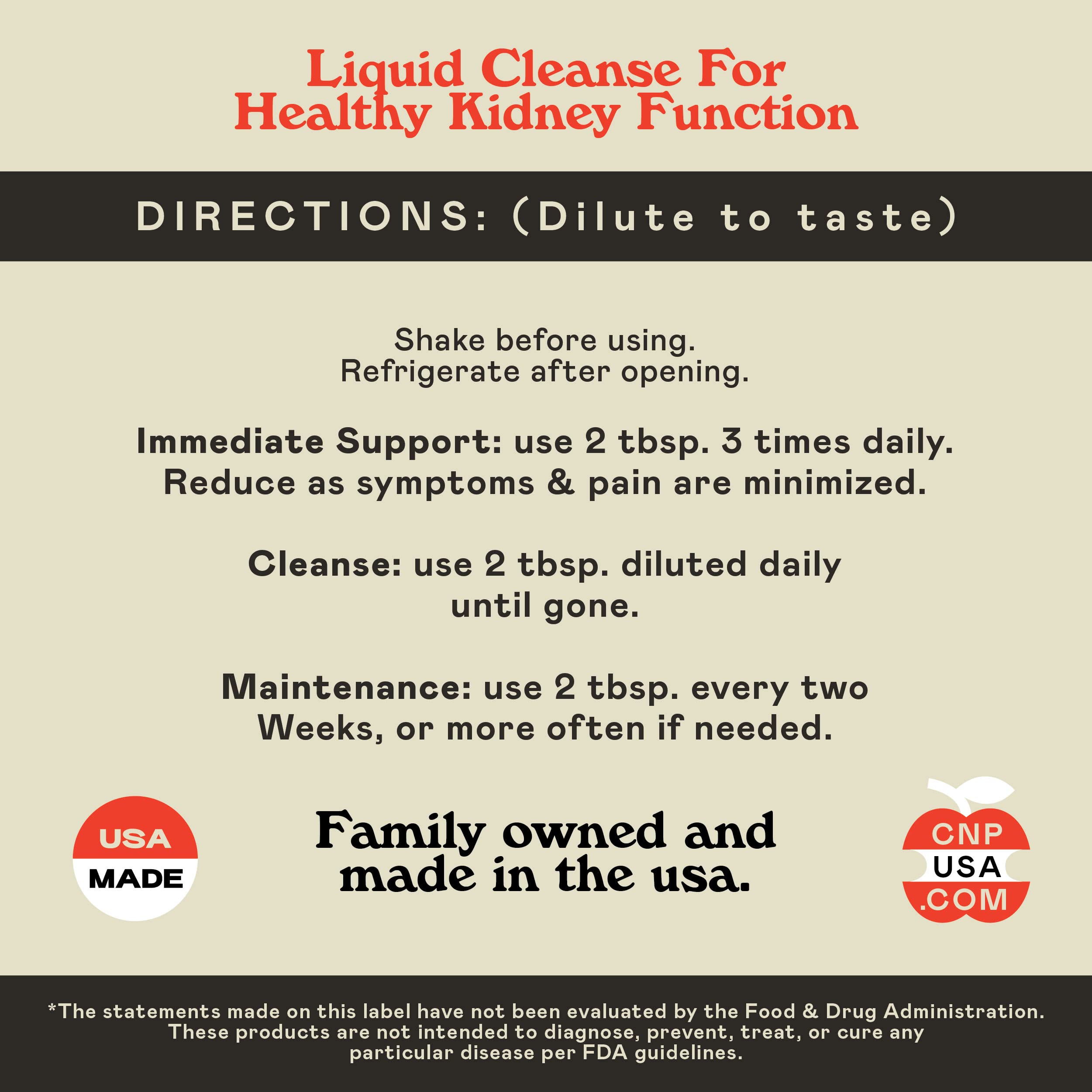 CNP kidney health liquid blend
