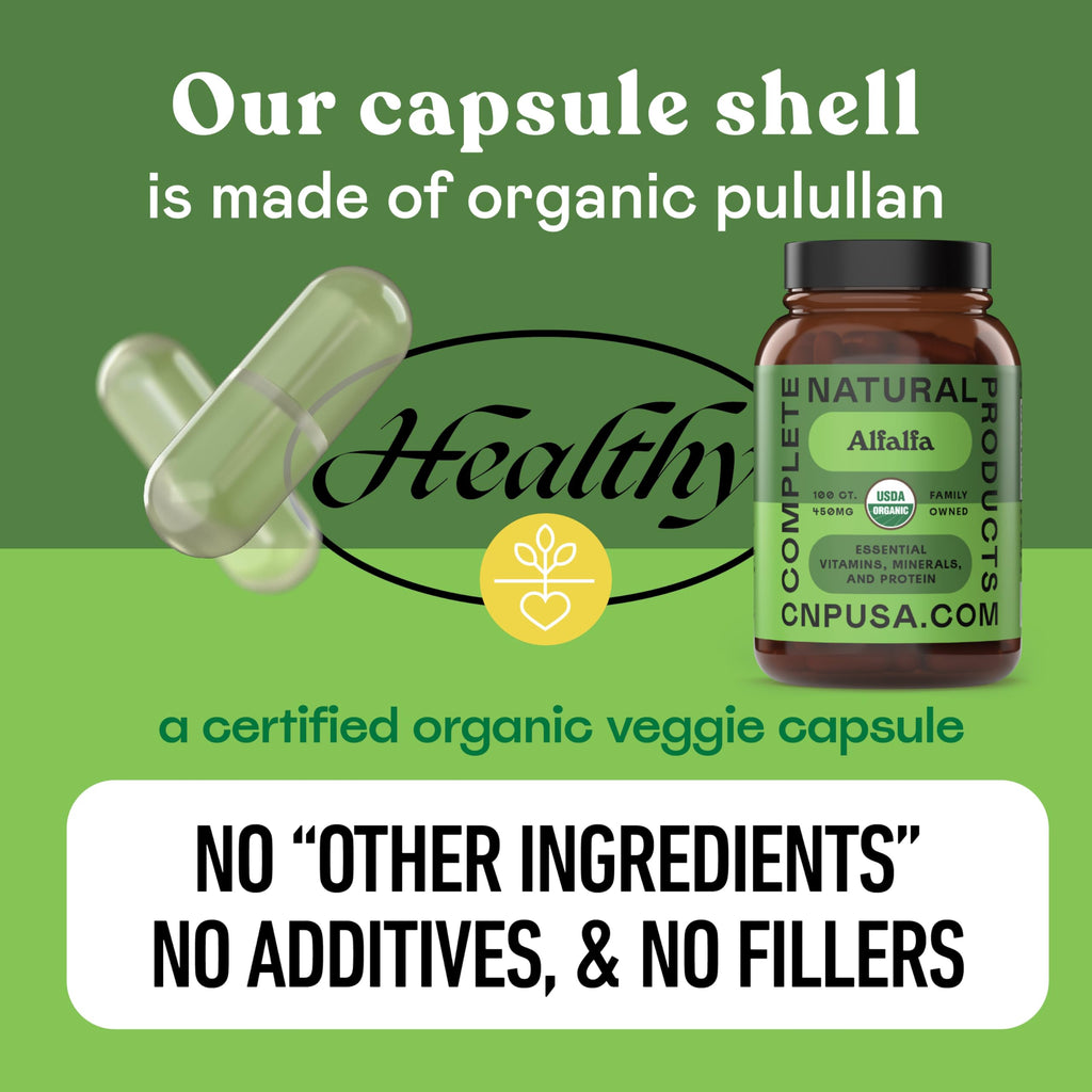 CNP organic alfalfa for detox support