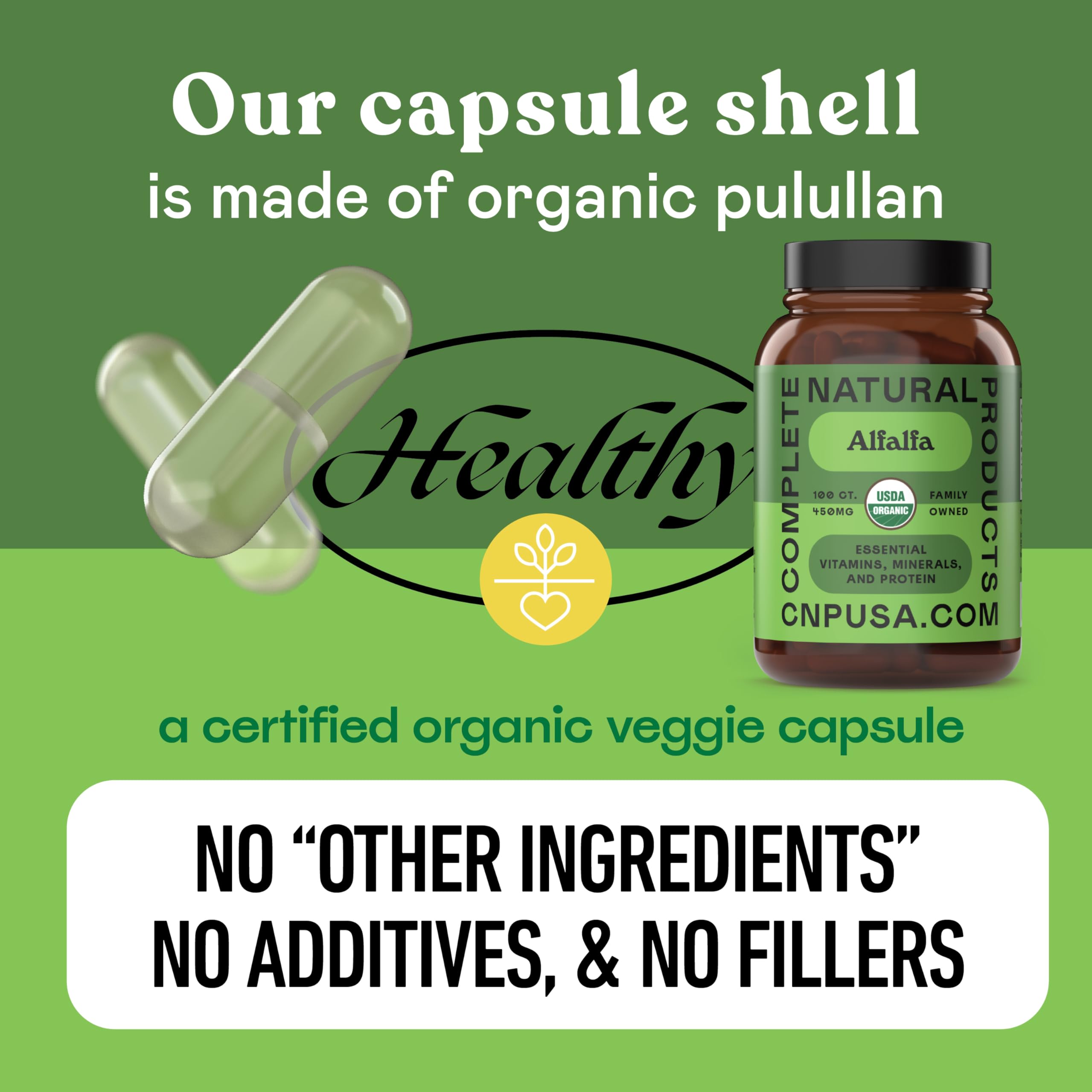 CNP organic alfalfa for detox support