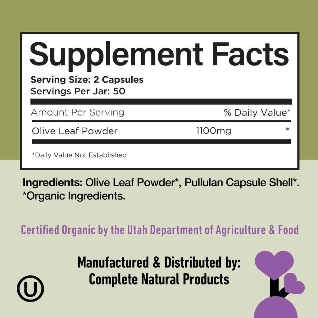 CNP organic olive leaf benefits
