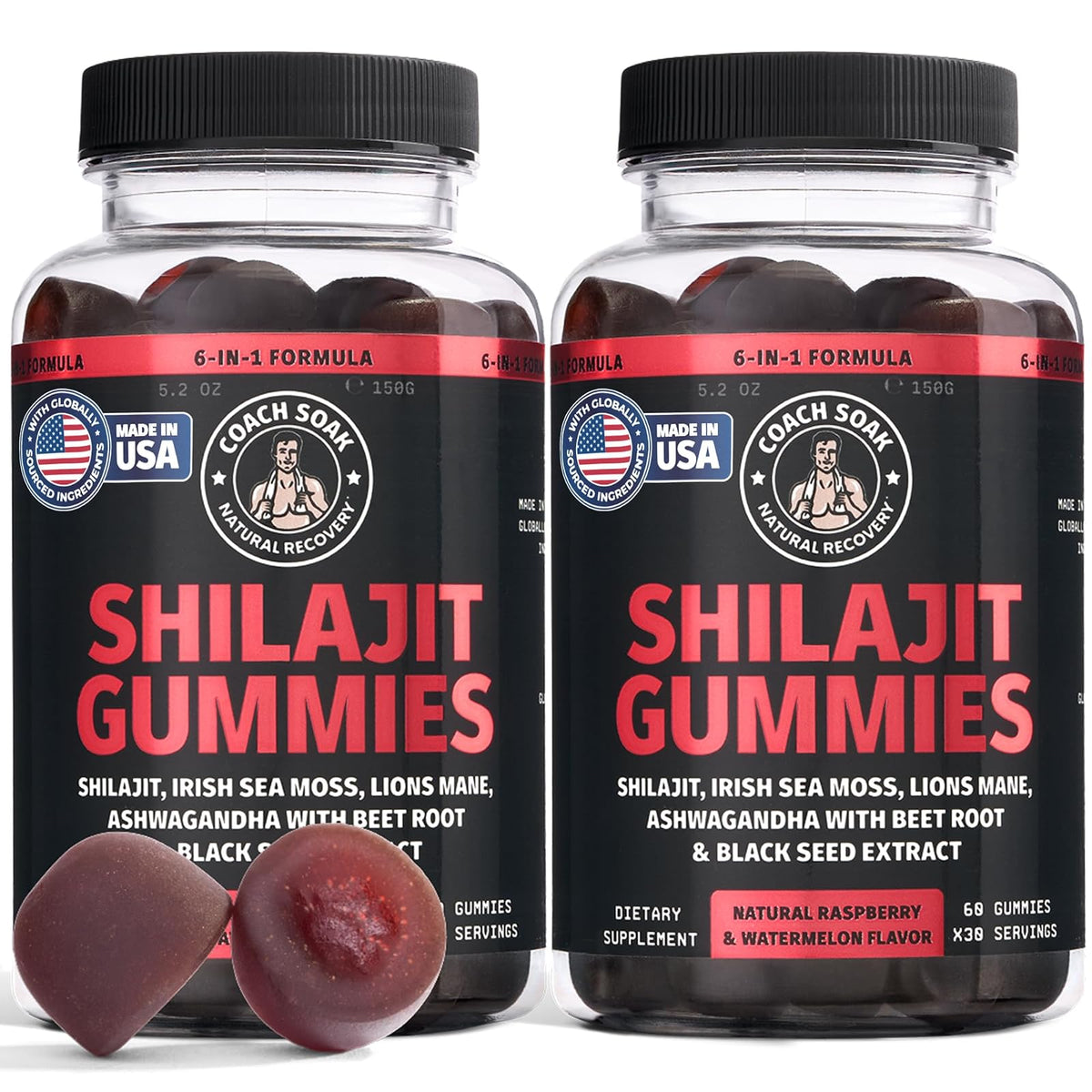 Coach Soak Shilajit gummies for energy