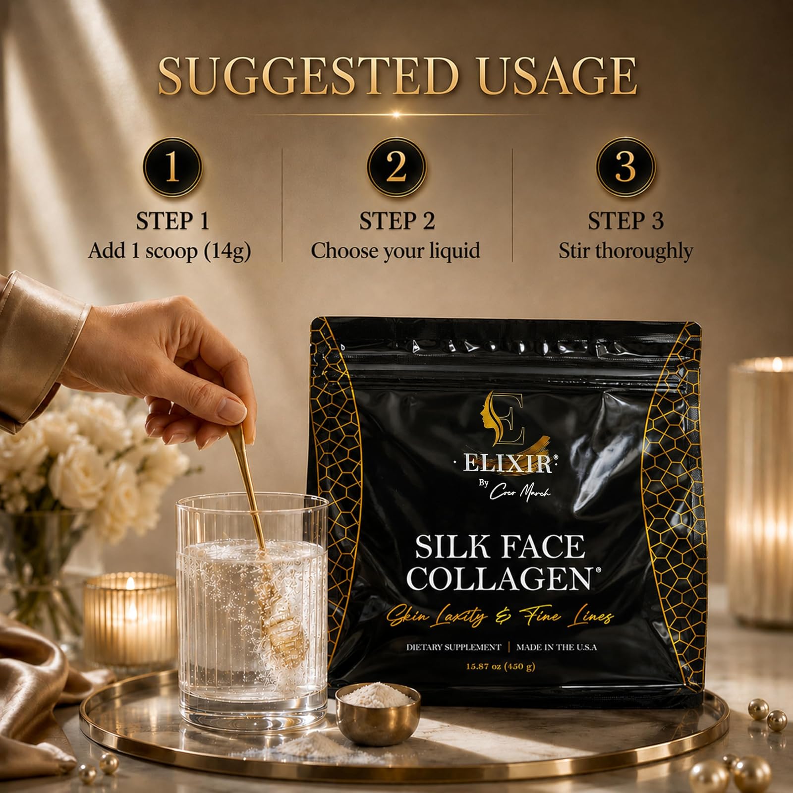 Cocó March collagen for radiant complexion