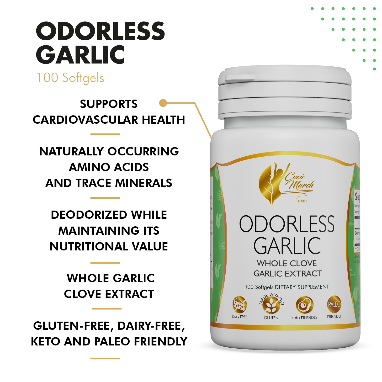 Cocó March herbal garlic supplement