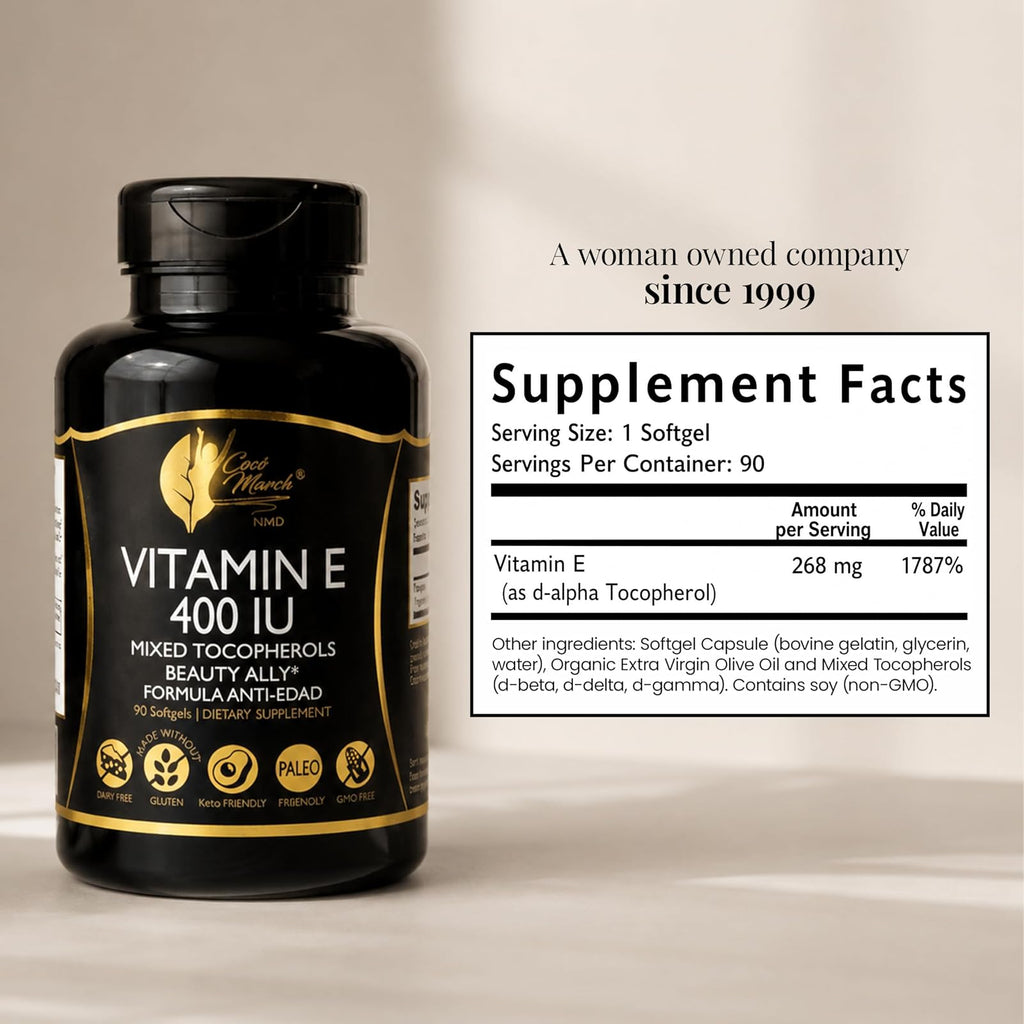 Coco March vitamin E for overall vitality