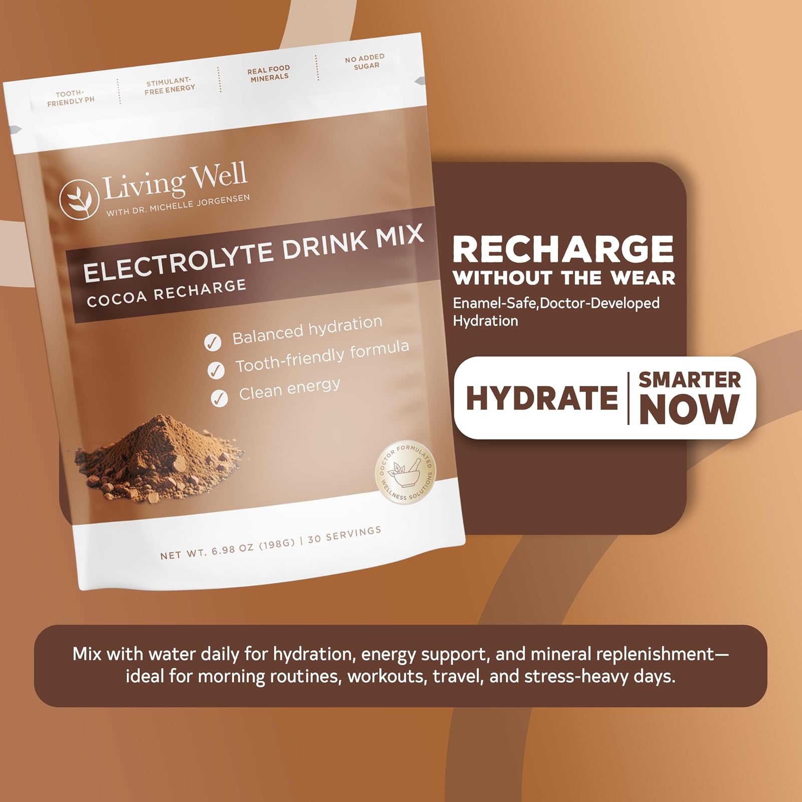 cocoa flavored sports electrolyte mix