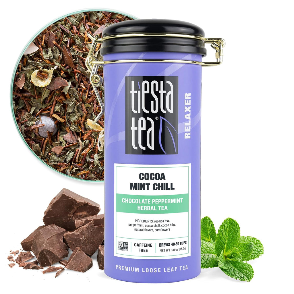 Cocoa Mint Chill herbal tea blend