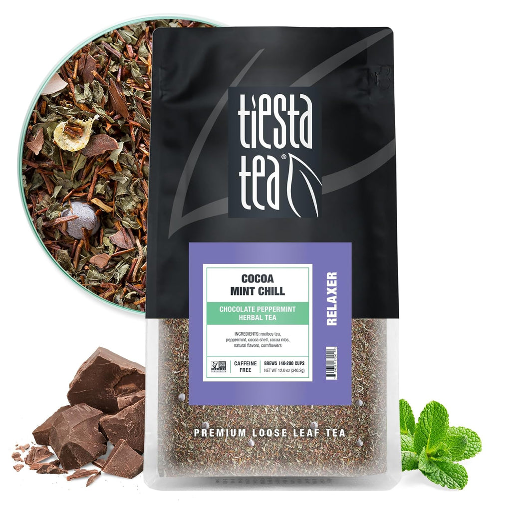 Cocoa Mint Chill herbal tea blend