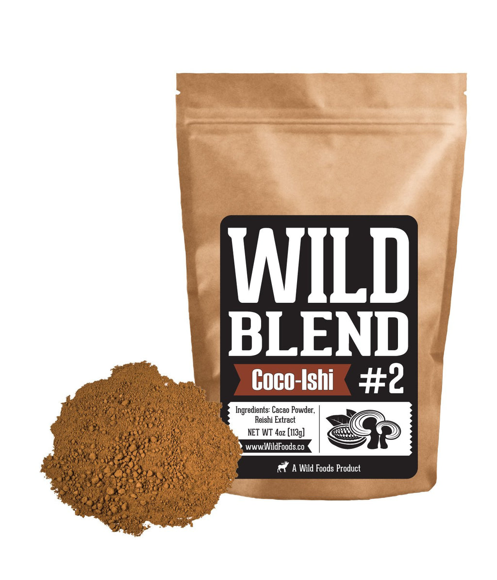 Cocoa powder and reishi mushrooms