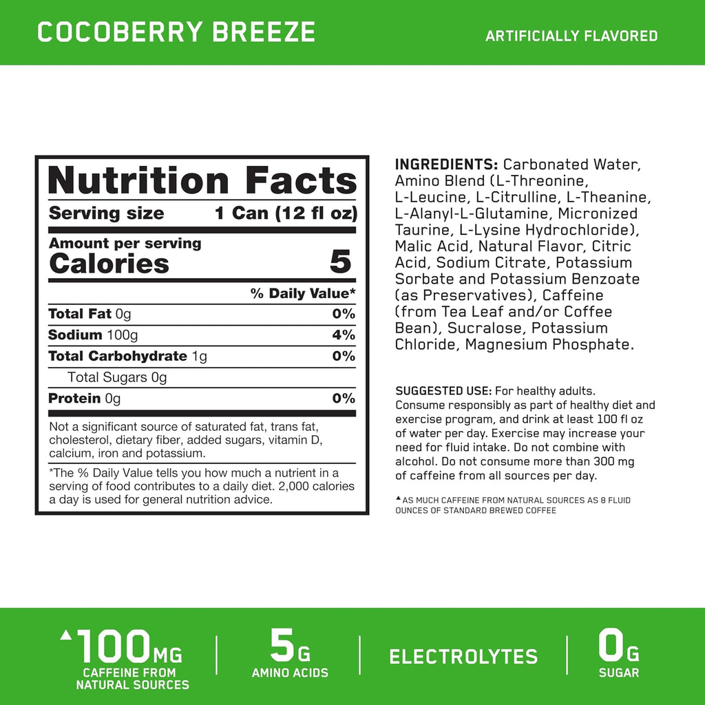 Cocoberry Breeze hydration energy drink