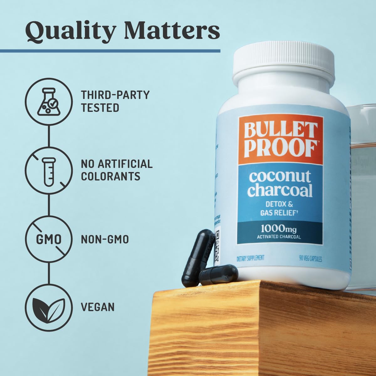 coconut charcoal for gut wellness