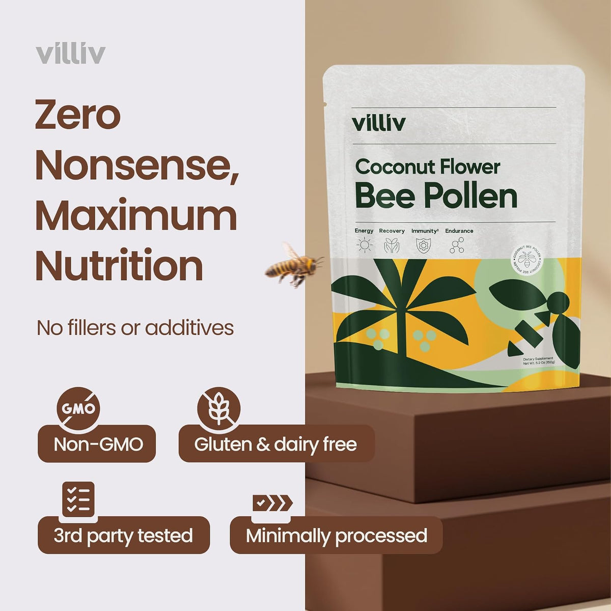 Coconut Flower pollen for vitality