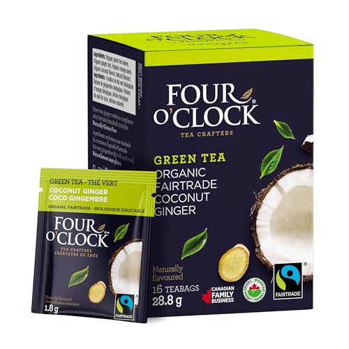 Coconut ginger green tea flavour