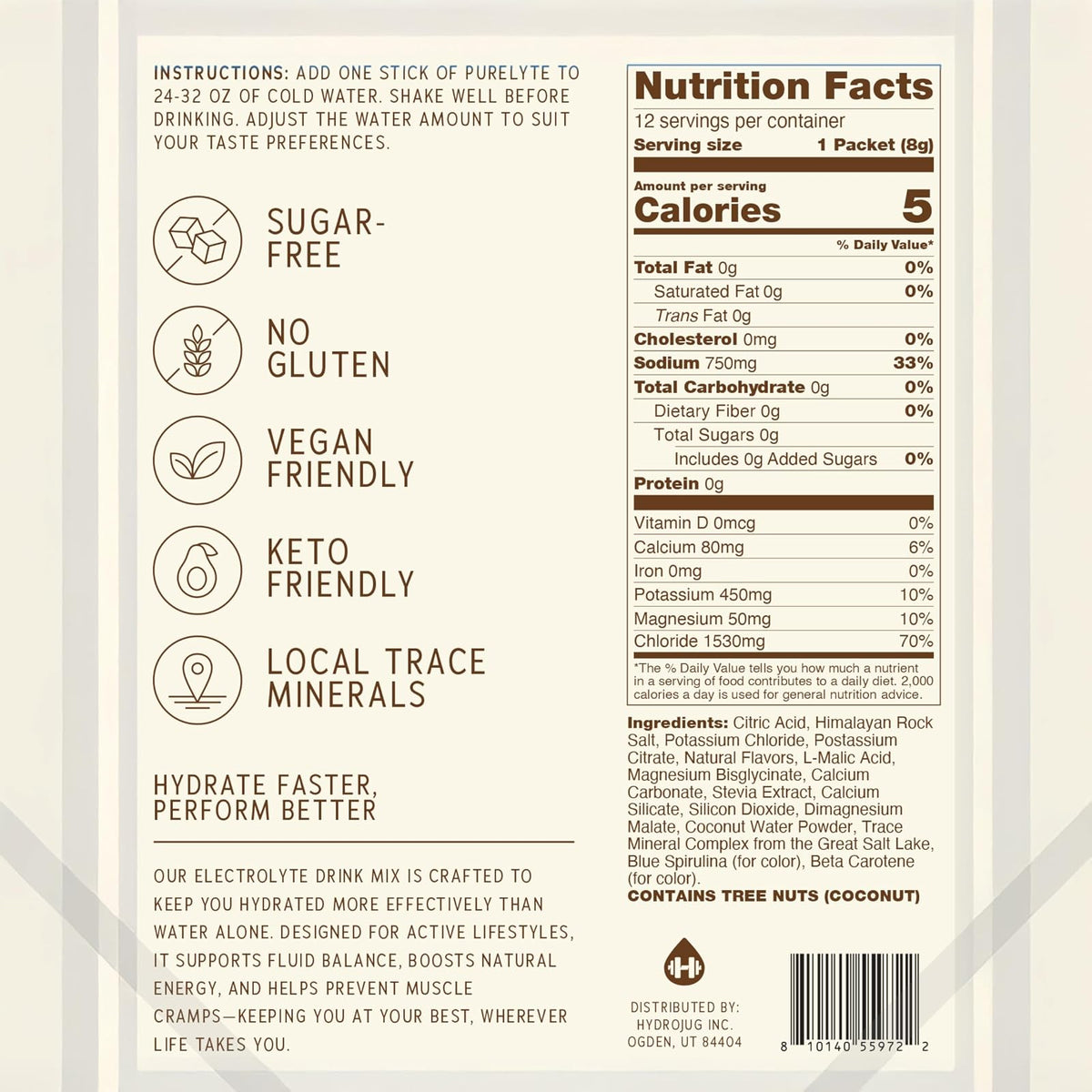 coconut lime electrolyte drink mix