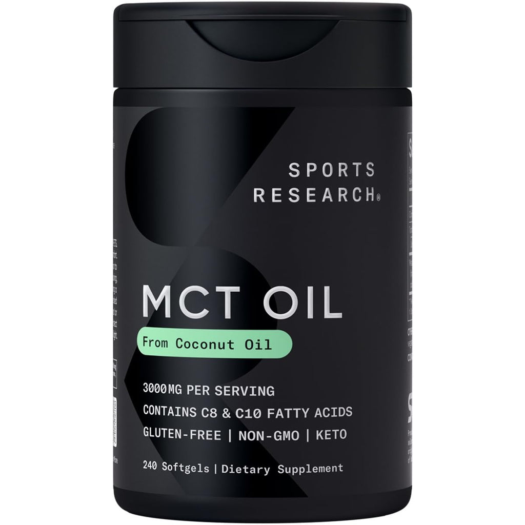 Coconut MCT oil softgels for energy