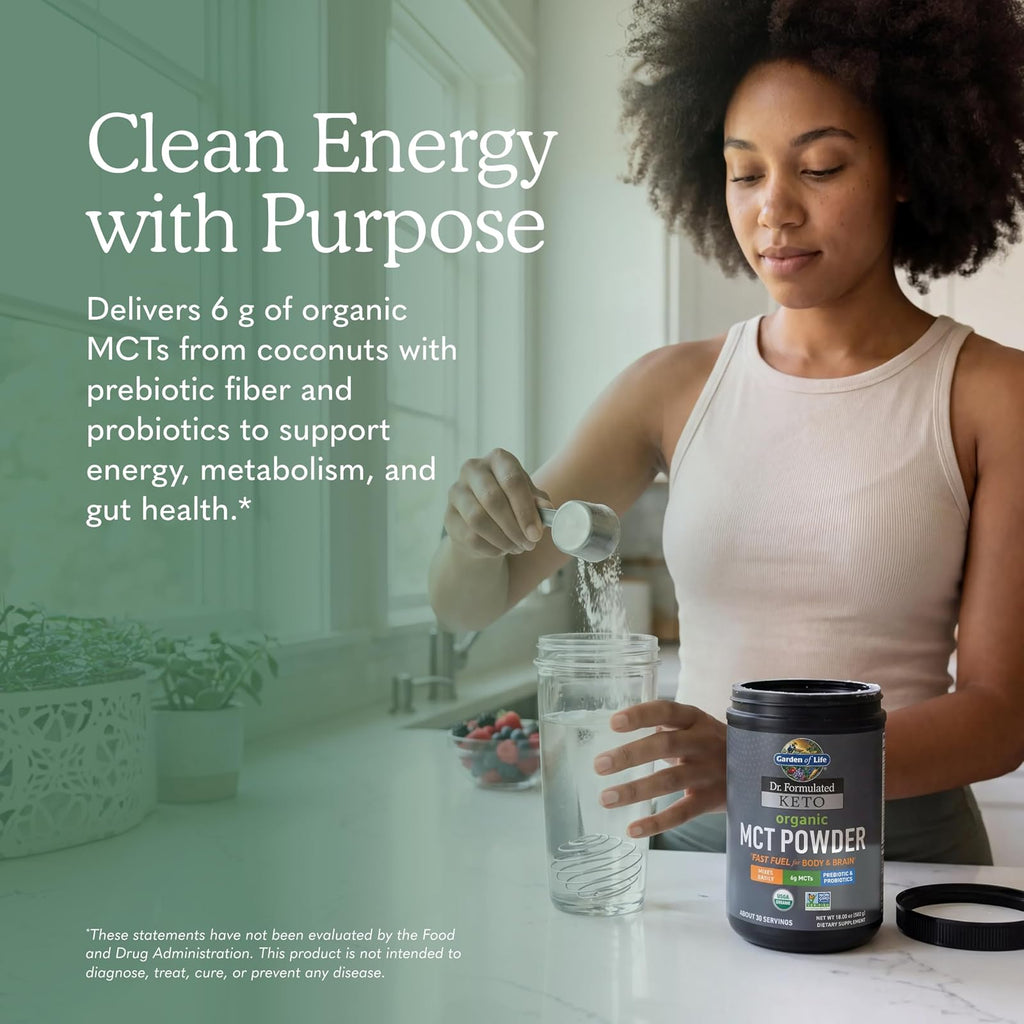 Coconut MCT powder for energy