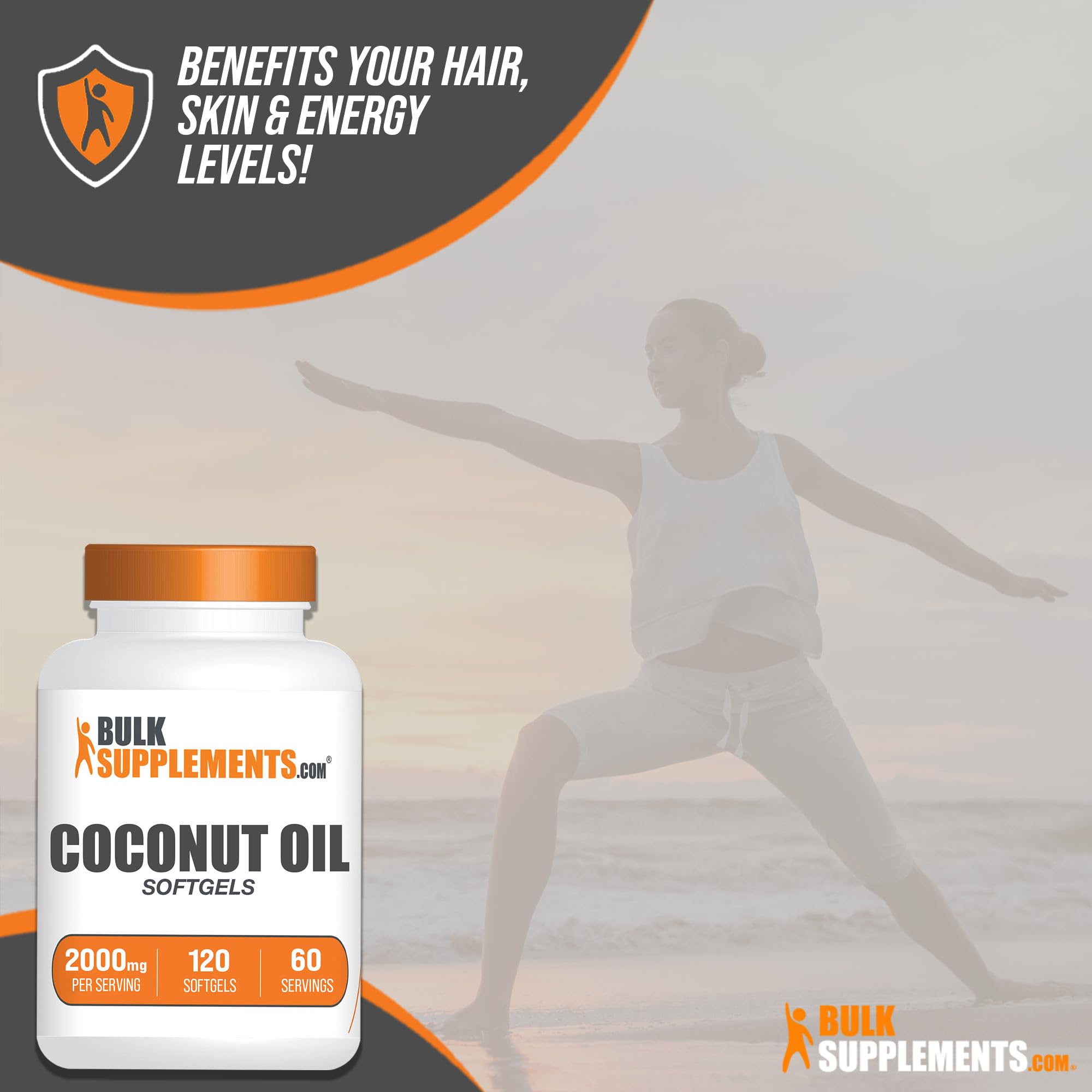 Coconut oil softgels for wellness