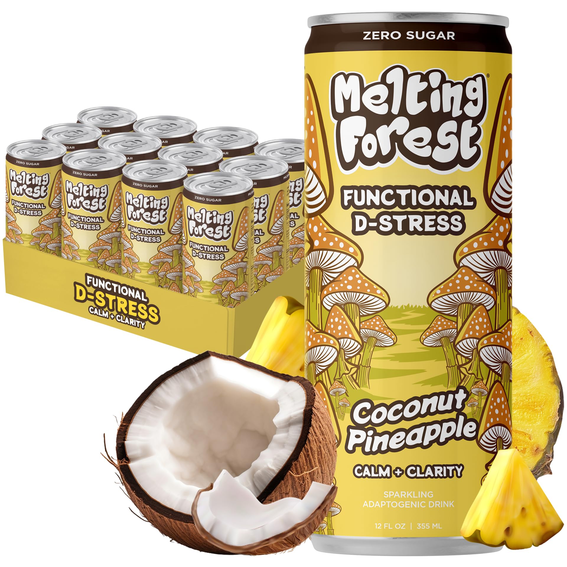Coconut pineapple adaptogen drink